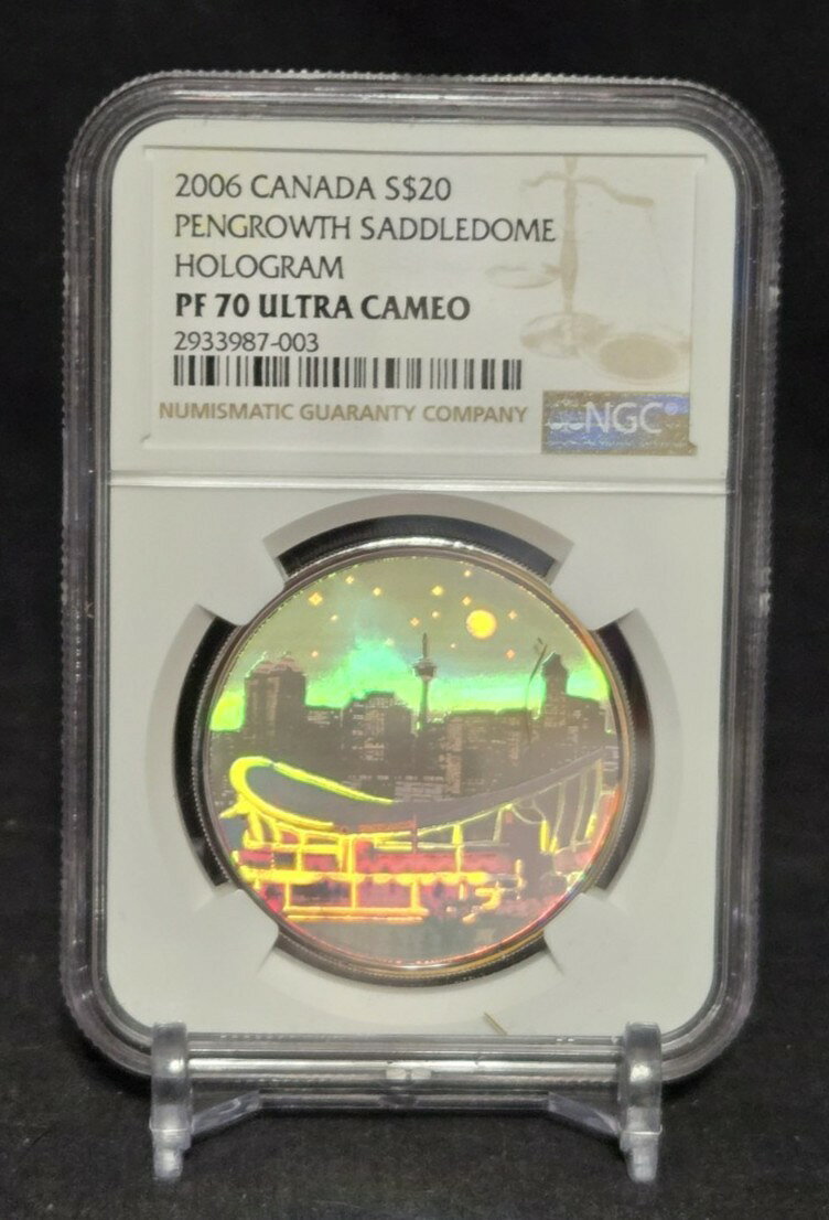 PRODUCT DETAILS 【商品情報】・鑑定機関: NGC・グレード: PF70 UC・発行年・発行国: 2006年 カナダ・額面: 20ドル・テーマ・シリーズ: ペングロース サドルドーム ホログラム・素材・重量: 銀貨【コンディシ...