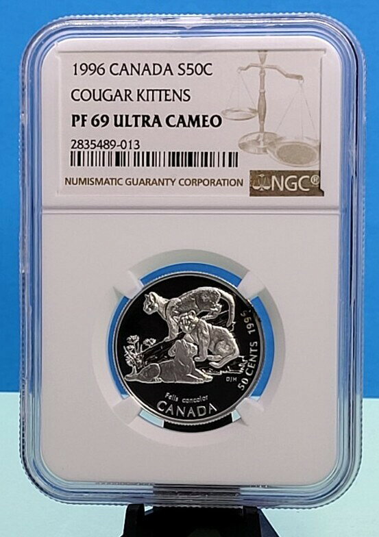 PRODUCT DETAILS 【商品情報】・鑑定機関: NGC・グレード: PF69 UC・発行年・発行国: 1996年・カナダ・額面: 50セント・テーマ・シリーズ: リトル・ワイルド・ワンズ クーガーの子・素材・重量: 銀(.999)...