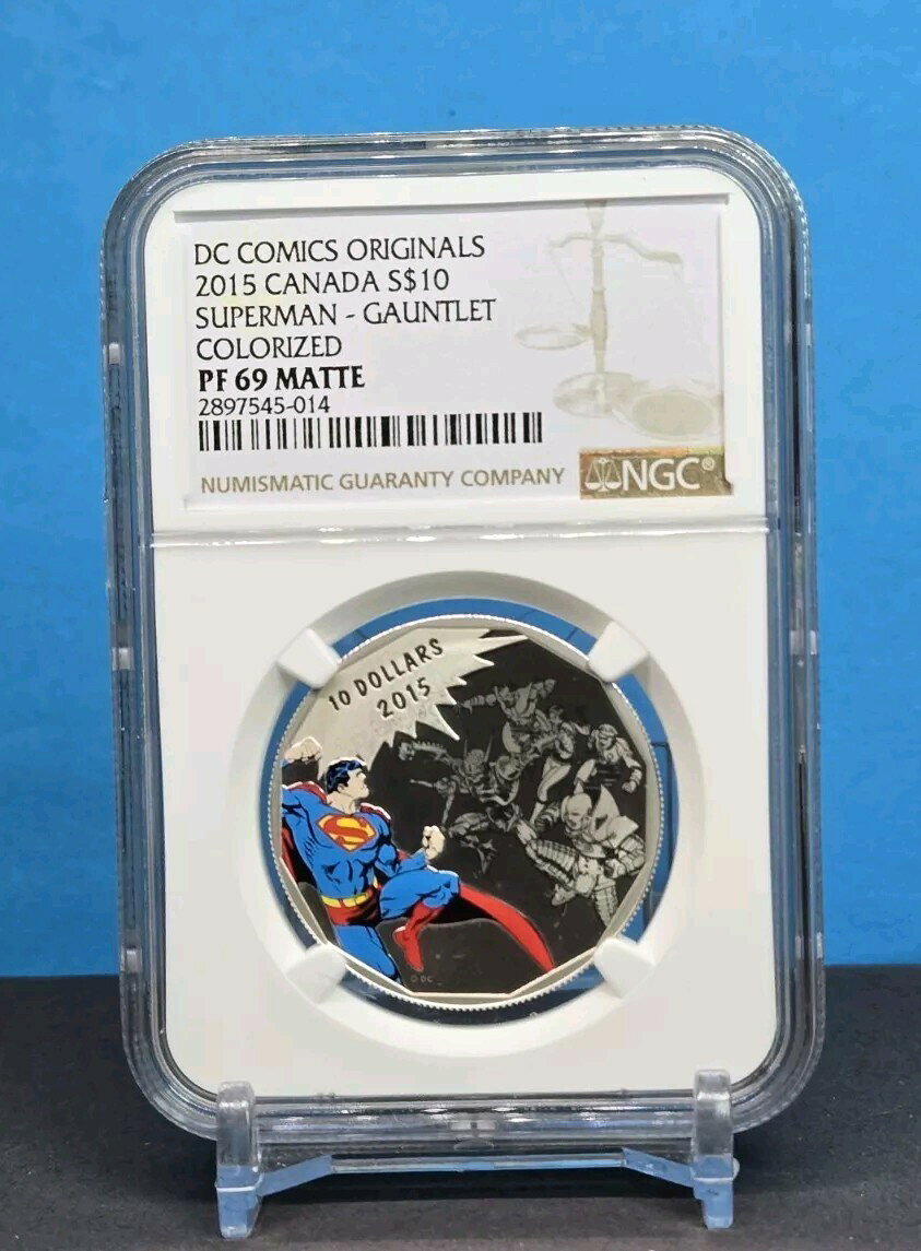 PRODUCT DETAILS 【商品情報】・鑑定機関: NGC・グレード: PF69 MATTE・発行年・発行国: 2015年 カナダ・額面: 10ドル・テーマ・シリーズ: DCコミックス スーパーマン ガントレット・素材・重量: 銀貨【...