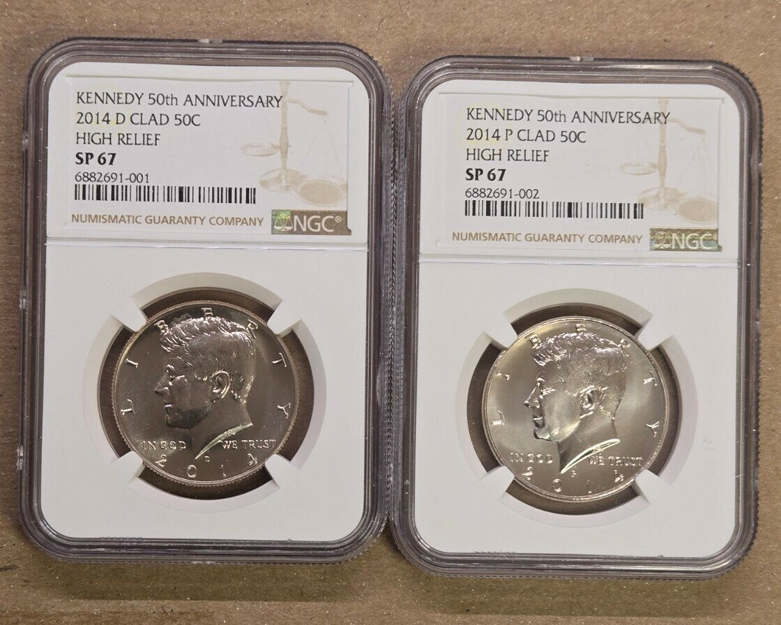 PRODUCT DETAILS 【商品情報】・鑑定機関: NGC・グレード: SP67・発行年・発行国: 2014年 アメリカ・額面: 50セント・テーマ・シリーズ: ケネディ ハーフダラー 50周年記念【コンディション】・第三者鑑定機関N...