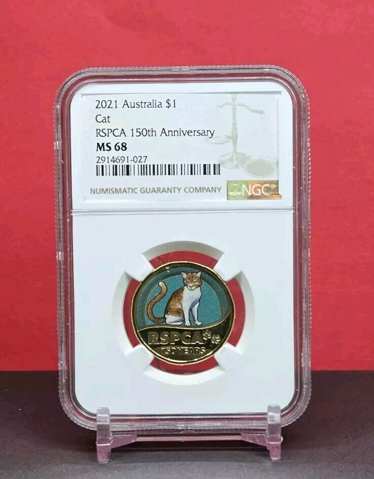 PRODUCT DETAILS 【商品情報】・鑑定機関: NGC・グレード: MS68・発行年・発行国: 2021年 オーストラリア・額面: 1ドル・テーマ・シリーズ: RSPCA 150周年記念 キャット 子猫【コンディション】・第三者鑑...