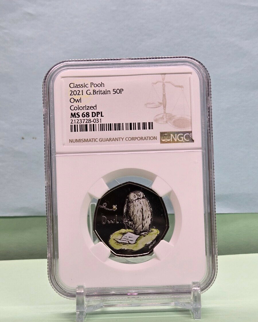 PRODUCT DETAILS 【商品情報】・鑑定機関:NGC・グレード:MS68 DPL・発行年・発行国:2021年・イギリス・額面:50ペンス・テーマ・シリーズ:ディズニー くまのプーさん オウル・素材・重量:-・鑑定番号:-【コンディ...