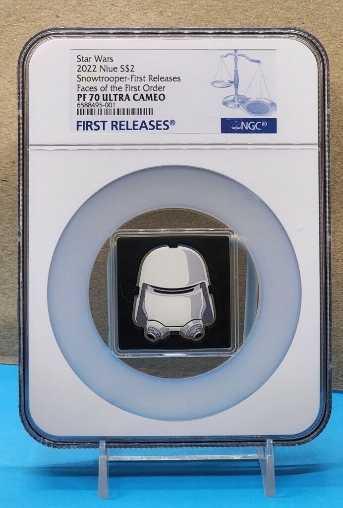 PRODUCT DETAILS 【商品情報】・鑑定機関: NGC・グレード: PF70 UC FR・発行年・発行国: 2022年・ニウエ・額面: 2ドル・テーマ・シリーズ: スターウォーズ スノートルーパー・素材・重量: 銀貨 (.999)...