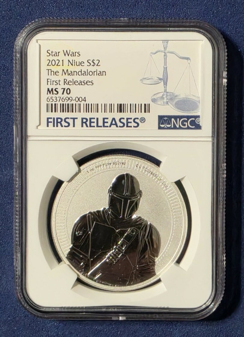 PRODUCT DETAILS 【商品情報】・鑑定機関: NGC・グレード: MS70・発行年・発行国: 2021年・ニウエ・額面: 2ドル・テーマ・シリーズ: スター・ウォーズ マンダロリアン・素材・重量: 銀貨(.999)【コンディショ...