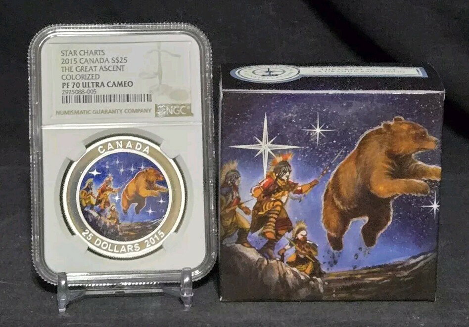 PRODUCT DETAILS 【商品情報】・鑑定機関: NGC・グレード: PF70 UC・発行年・発行国: 2015年 カナダ・額面: 25ドル・テーマ・シリーズ: スターチャート：ザ・グレイト・アセント (Star Charts: T...