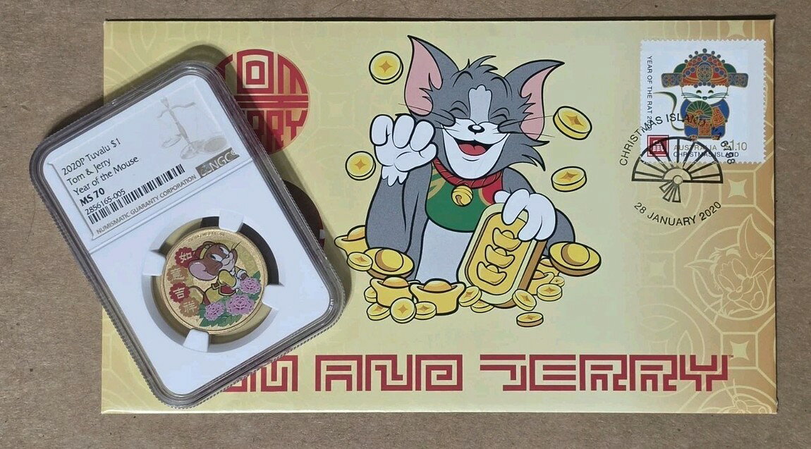 PRODUCT DETAILS 【商品情報】・鑑定機関:NGC・グレード:MS70・発行年・発行国:2020年 ツバル・額面:1ドル・テーマ・シリーズ:トムとジェリー 子年 (TOM & JERRY - YEAR OF THE MOUSE)...