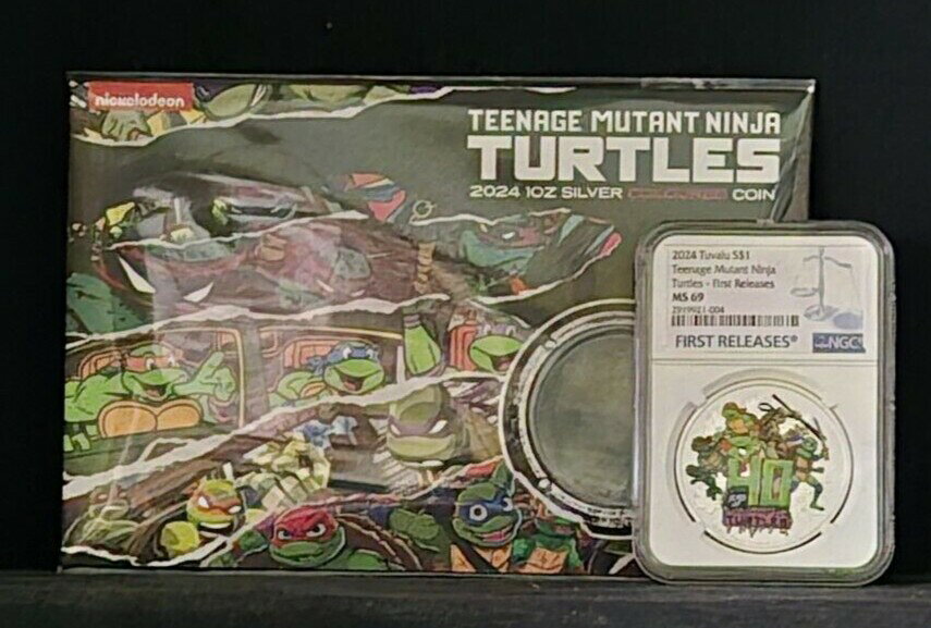 PRODUCT DETAILS 【商品情報】・鑑定機関: NGC・グレード: MS69 FR・発行年・発行国: 2024年 ツバル・額面: 1ドル・テーマ・シリーズ: ミュータント・タートルズ 40周年記念・素材・重量: 銀貨・鑑定番号: ...
