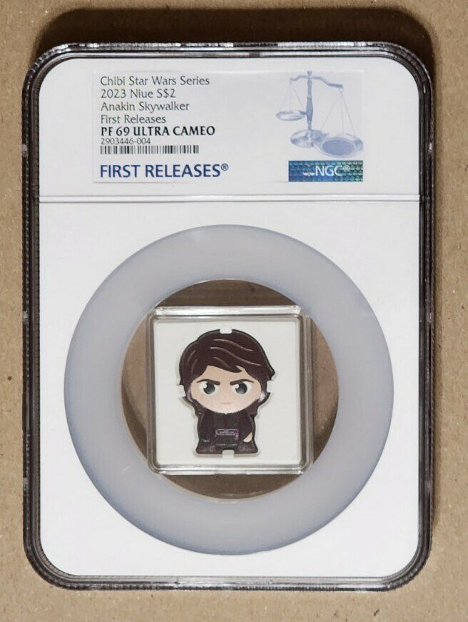 PRODUCT DETAILS 【商品情報】・鑑定機関: NGC・グレード: PF69 ULTRA CAMEO First Releases・発行年・発行国: 2023年 ニウエ・額面: 2ドル・テーマ・シリーズ: スターウォーズ アナキン...