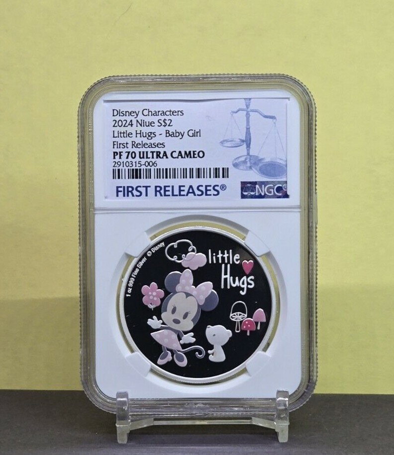 PRODUCT DETAILS 【商品情報】・鑑定機関:NGC・グレード:PF70 UC FR・発行年・発行国:2024年・ニウエ・額面:2ドル・テーマ・シリーズ:ディズニー ベビー リトルハグ ミニーマウス・素材・重量:銀 (.999)・...