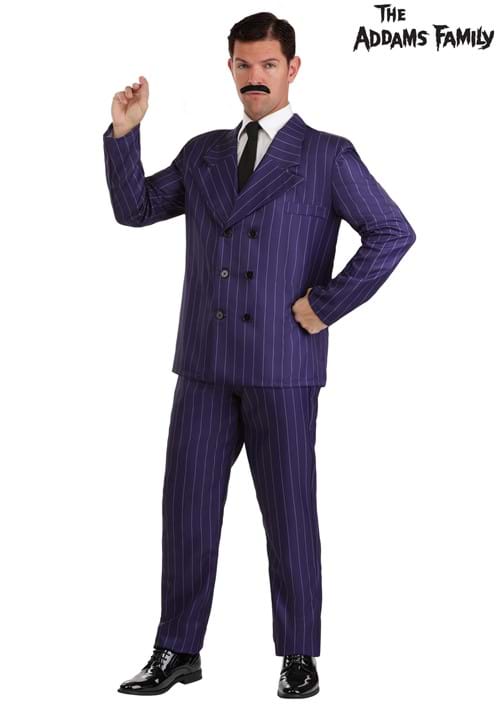 商品詳細 商品説明 【商品内容】ジャケットパンツネクタイ付け髭【素材】ポリエステル100%【特徴】1960年代のテレビ番組のゴメスの象徴的な衣装をモデルにした紫のピンストライプジャケットとマッチングパンツの4点セットジャケットはダブルブレス...