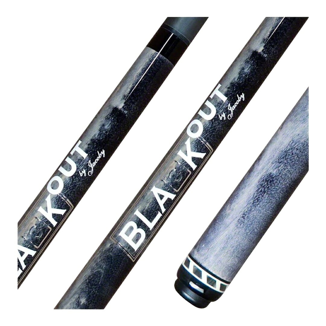 PRODUCT DETAILS Jacoby BlackOut Grey ブレイクジャンプキュー 3ピース カーボンシャフト ノーラップ【商品仕様】・ 種別：ブレイク/ジャンプ兼用キュー・ シャフト：Jacoby BlackOut カーボン...