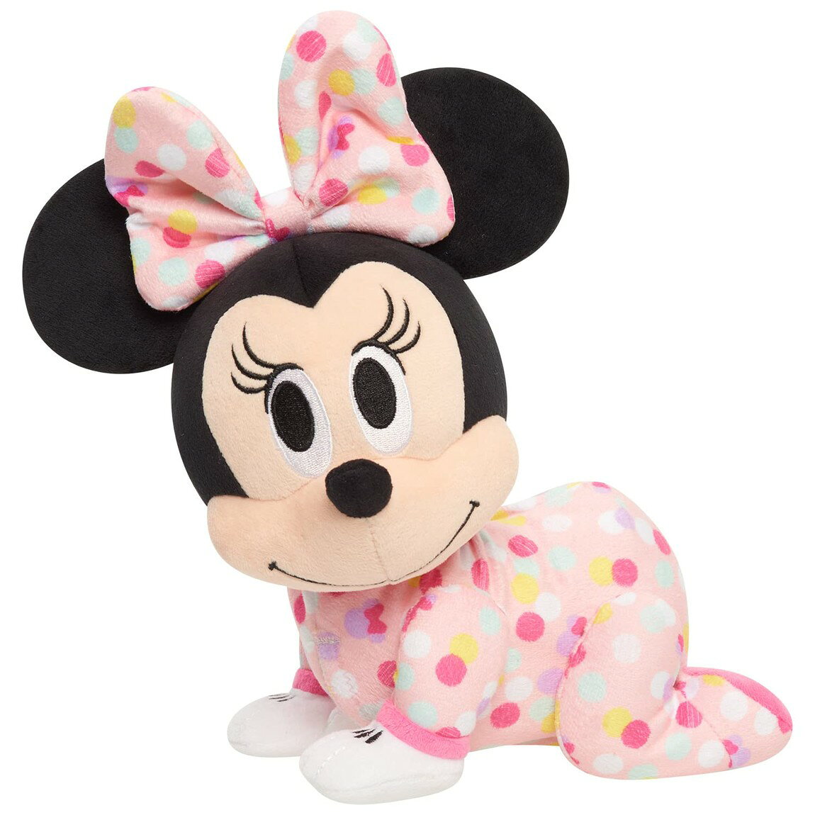 PRODUCT DETAILS ディズニー ミニーマウス ぬいぐるみ はいはい ベビー ミュージカル 音楽 知育玩具 おもちゃ【商品仕様】・ アイテム種別：ぬいぐるみ、知育玩具・ 対象年齢：9ヶ月以上・ 素材：布、ポリエステル等・ 電池：単...