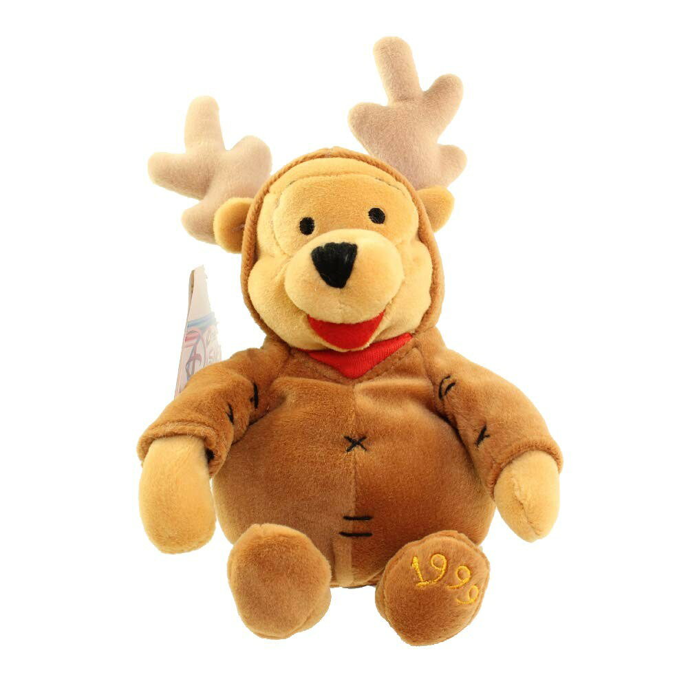 PRODUCT DETAILS ディズニー くまのプーさん ぬいぐるみ トナカイ ミニサイズ ビーンバッグ 1999年【商品仕様】・ アイテム種別：ぬいぐるみ・ キャラクター：くまのプーさん・ サイズ：高さ約20cm・ 仕様：ミニビーンバッ...