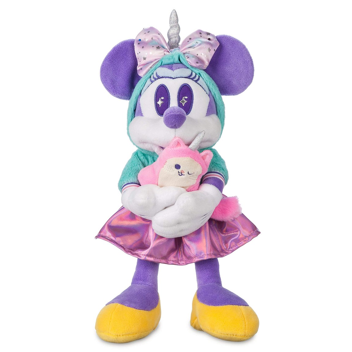 PRODUCT DETAILS ディズニー ミニーマウス ぬいぐるみ ミスティカル ユニコーン Sサイズ 星柄 ネコ付き【商品仕様】・ アイテム種別：ぬいぐるみ・ キャラクター：ミニーマウス・ サイズ：全高約39cm・ 付属品：ネコのミニぬ...