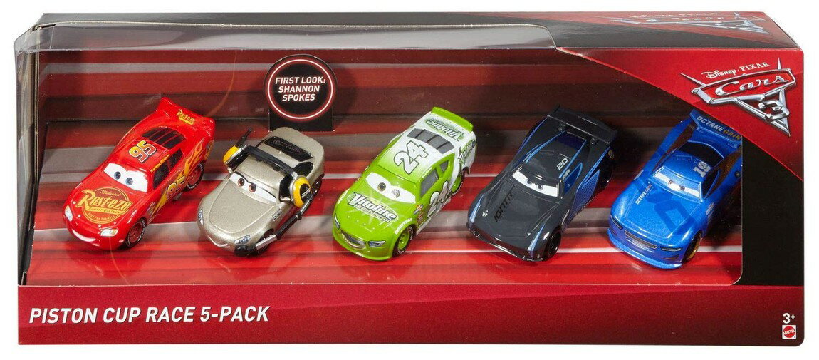 PRODUCT DETAILS ディズニー ピクサー カーズ3 ピストンカップ レース ミニカー 5台セット ライトニング・マックィーン ジャクソン・ストーム ダイキャストカー フィギュア 1:55スケール【商品仕様】・ 商品内容：ミニカー...