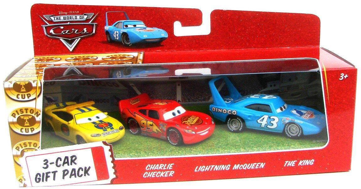 PRODUCT DETAILS ディズニー ピクサー カーズ ミニカー フィギュア 3台セット ライトニング・マックィーン チャーリー・チェッカー キング 1/55スケール おもちゃ【商品仕様】・ アイテム種別：ミニカー/フィギュアセット・...