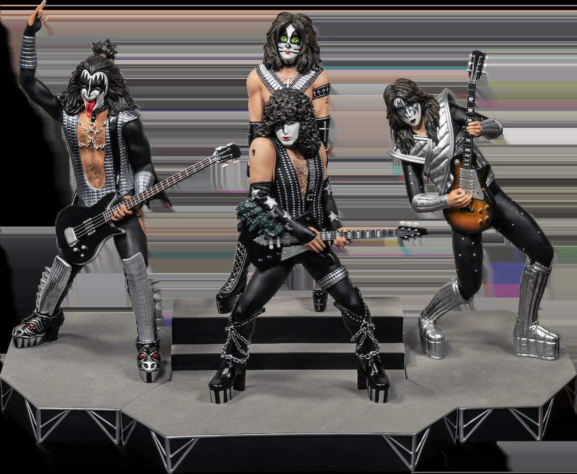 PRODUCT DETAILS KISS ラブ・ガン・ツアー '77 メンバー4体セット スタチュー 1/6スケール Ikon Collectables【商品仕様】・ アイテム種別：スタチュー・ 作品名：KISS (キッス) / ラブ・ガン...