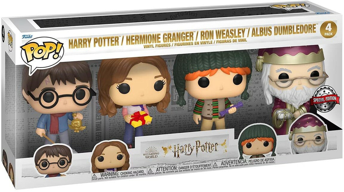 PRODUCT DETAILS Funko Pop! ハリー・ポッター ハリー ロン ハーマイオニー ダンブルドア ホリデー版 フィギュア 4体セット【商品仕様】・ 種類：フィギュア（Pop!）・ サイズ：全高約9cm・ 素材：ビニール製・...