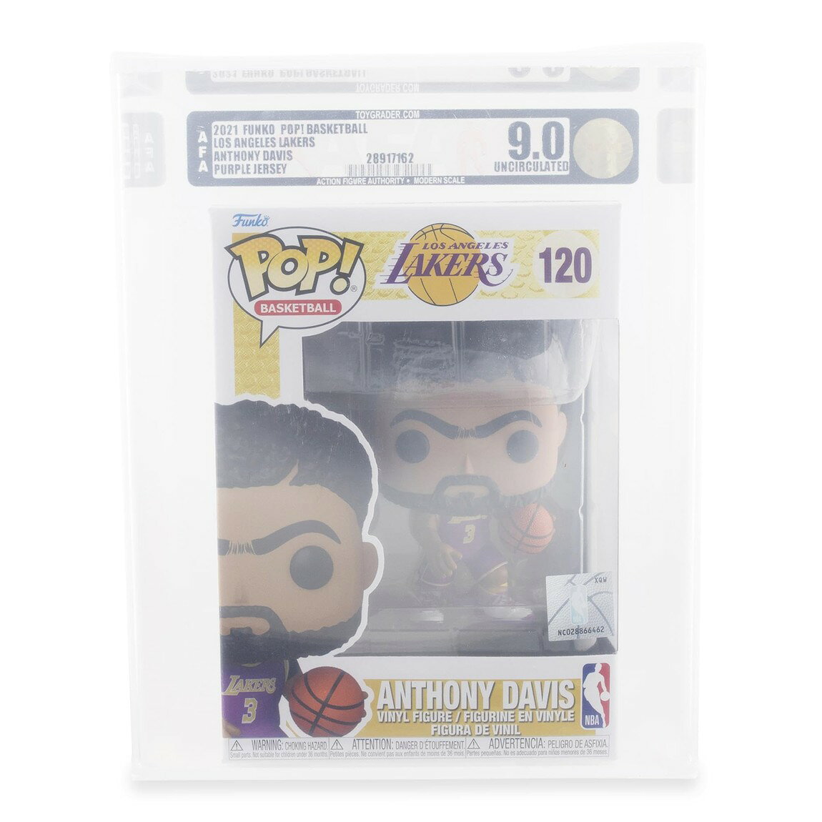 PRODUCT DETAILS ファンコ NBA ロサンゼルス・レイカーズ アンソニー・デイビス フィギュア パープルユニフォーム AFA 9鑑定品【商品仕様】・ アイテム種別：フィギュア（ファンコ ポップ！）・ シリーズ：NBA（バスケッ...
