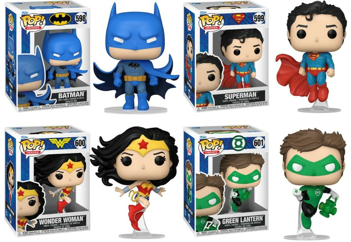 PRODUCT DETAILS ファンコ DCコミックス バットマン スーパーマン ワンダーウーマン グリーン・ランタン フィギュア 4体セット ニュークラシックス【商品仕様】・ アイテム種別：ビニールフィギュア 4体セット・ シリーズ：D...