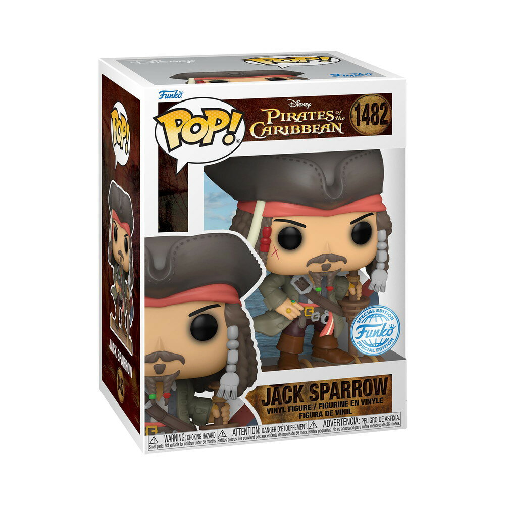 商品説明 主な機能・パイレーツオブカリビアン ジャック・スパロウ（オープニング）Funko Pop!ビニールフィギュア #1482 - スペシャリティシリーズ・沈みかけの船に乗ったジャック・スパロウの姿を再現・高さ約4 1/4インチ（約10...