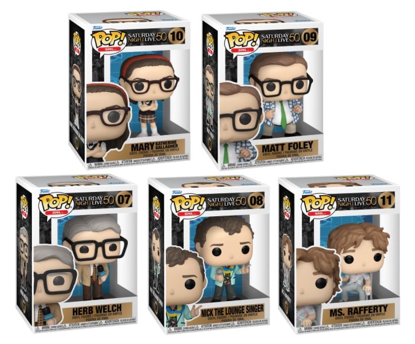 商品説明 主な機能・Saturday Night Live 50周年記念Funko Pop!コンプリートセット(5体セット)・公式ライセンス商品・ハーブ・ウェルチ、マット・フォーリー、メアリー・キャサリン・ギャラガー、ラウンジ・シンガーのニ...