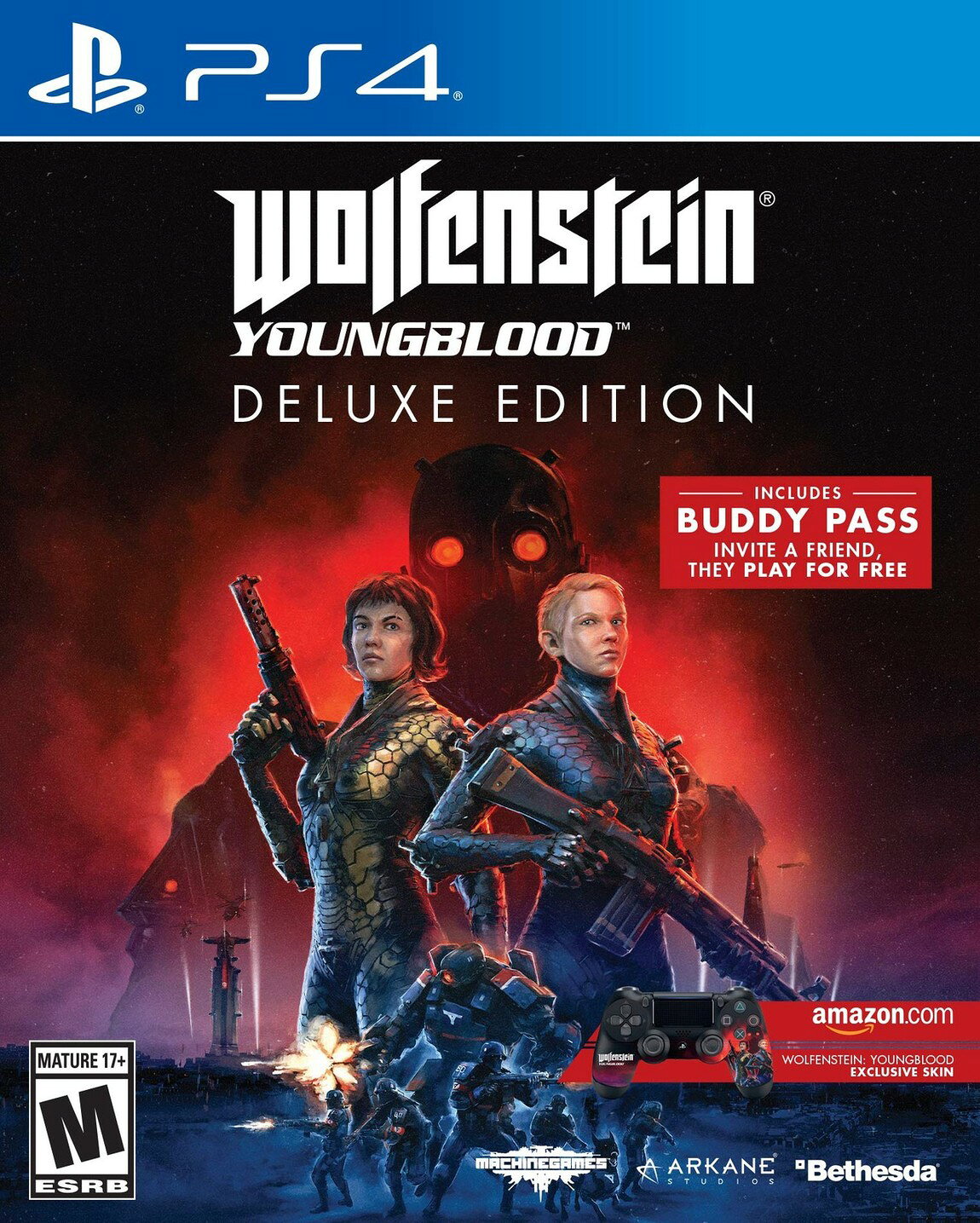 PRODUCT DETAILS 【商品情報】・商品名：Wolfenstein: Youngblood Deluxe Edition - PlayStation 4・対応機種：プレイステーション4（PS4）・仕様：北米版（NTSC-U/C）・...