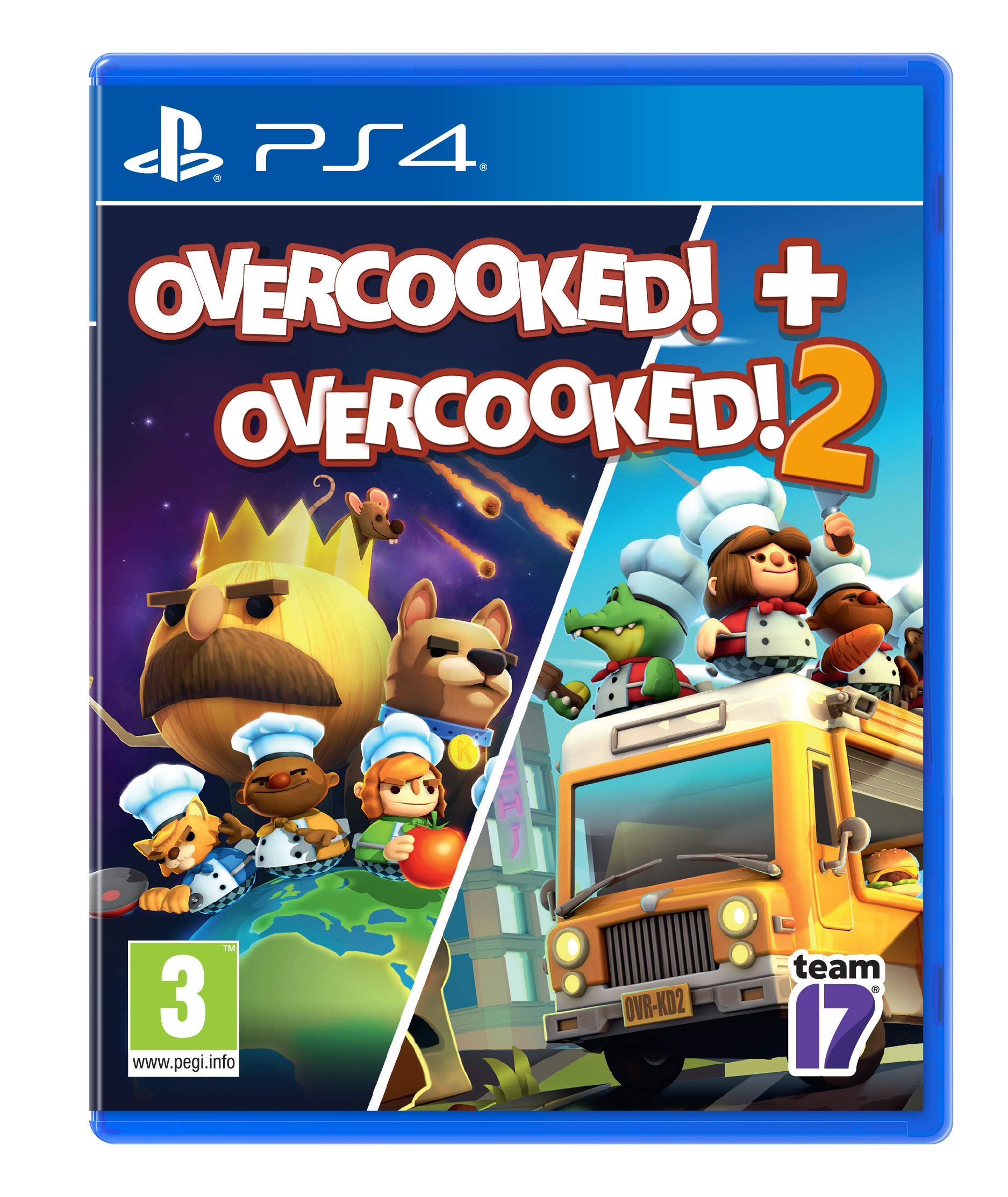 PRODUCT DETAILS 【商品情報】・商品名：Overcooked! + Overcooked! 2 (PS4)・対応機種：PlayStation 4（PS4）・仕様：北米版（NTSC-U/C）・言語：英語【コンディション】・海外直...