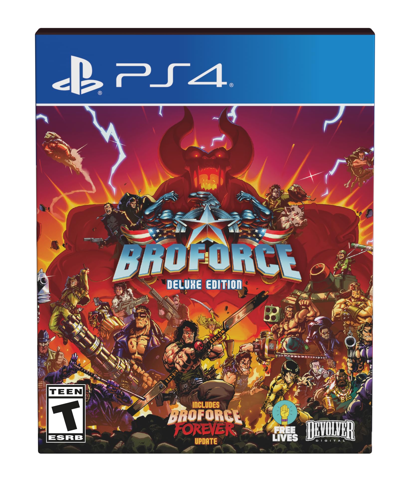 PRODUCT DETAILS 【商品情報】・商品名：Broforce Deluxe Edition - PlayStation 4・対応機種：PlayStation 4（PS4）・仕様：北米版（NTSC-U/C）・言語：英語【コンディショ...