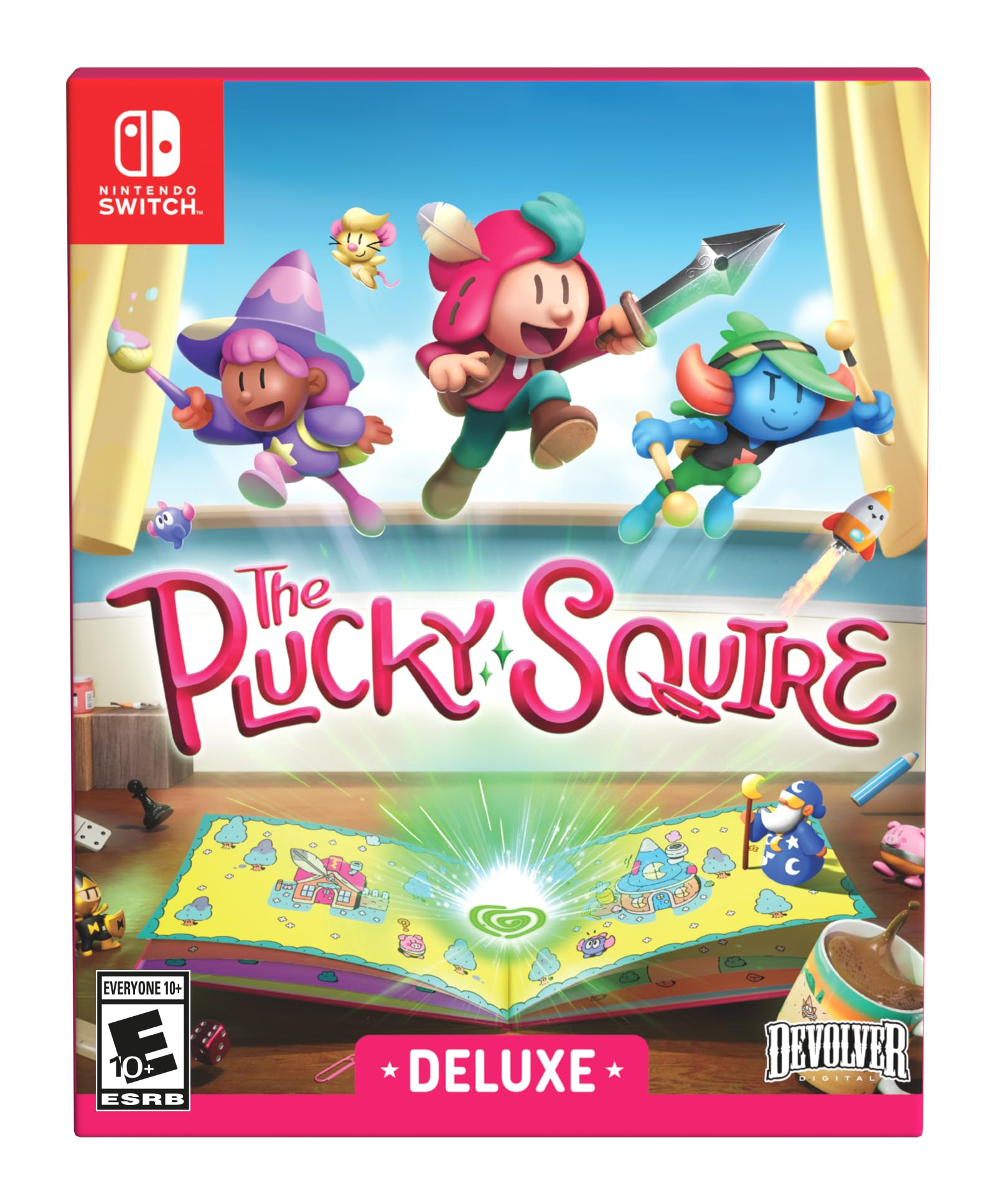 PRODUCT DETAILS 【商品情報】・商品名：The Plucky Squire [Devolver Deluxe] - Nintendo Switch・対応機種：Nintendo Switch（ニンテンドースイッチ）・仕様：北米版...