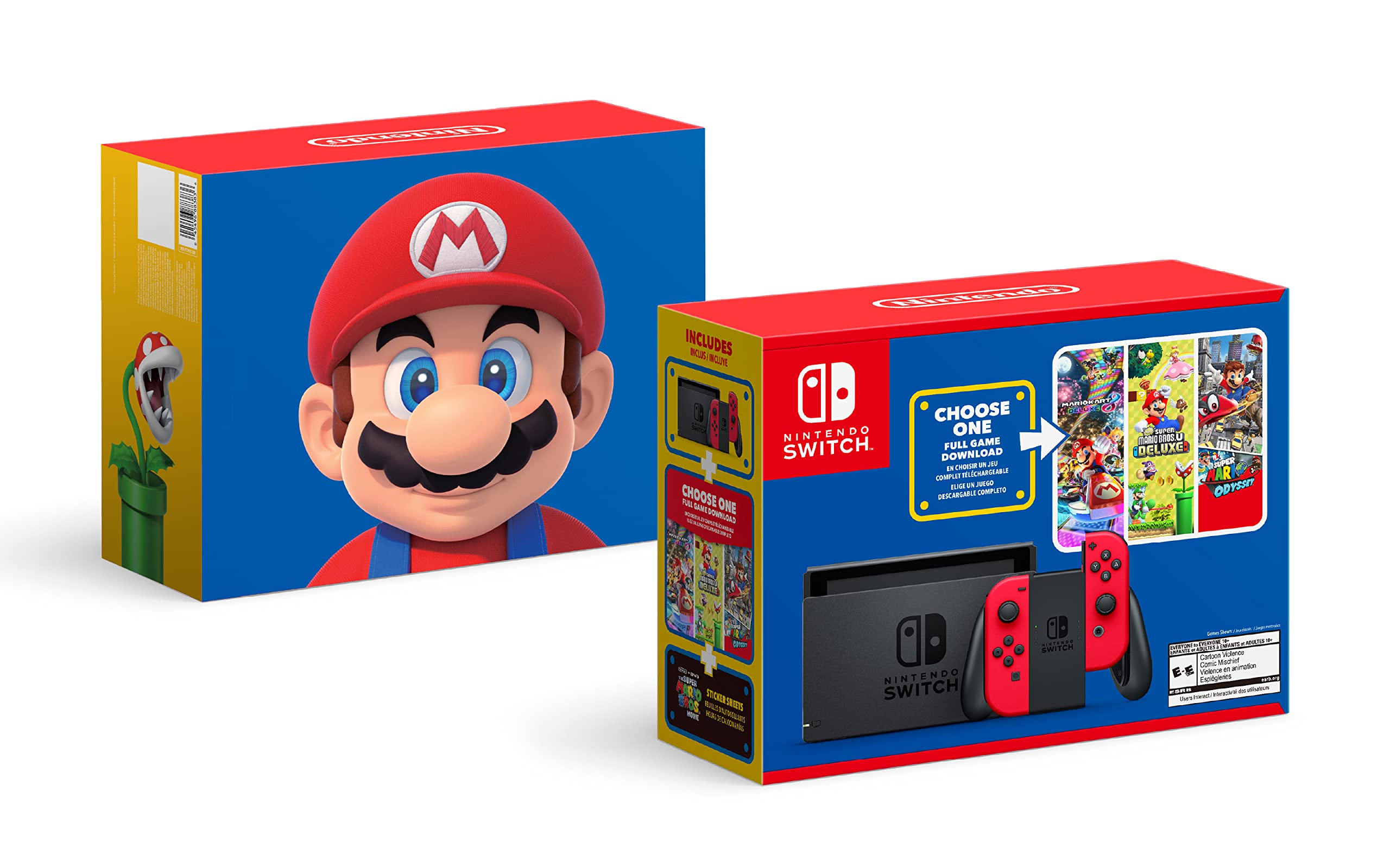 PRODUCT DETAILS 【商品情報】・商品名：Nintendo Switch Mario Choose One Bundle・対応機種：Nintendo Switch（ニンテンドースイッチ）・仕様：北米版・言語：英語【コンディション...