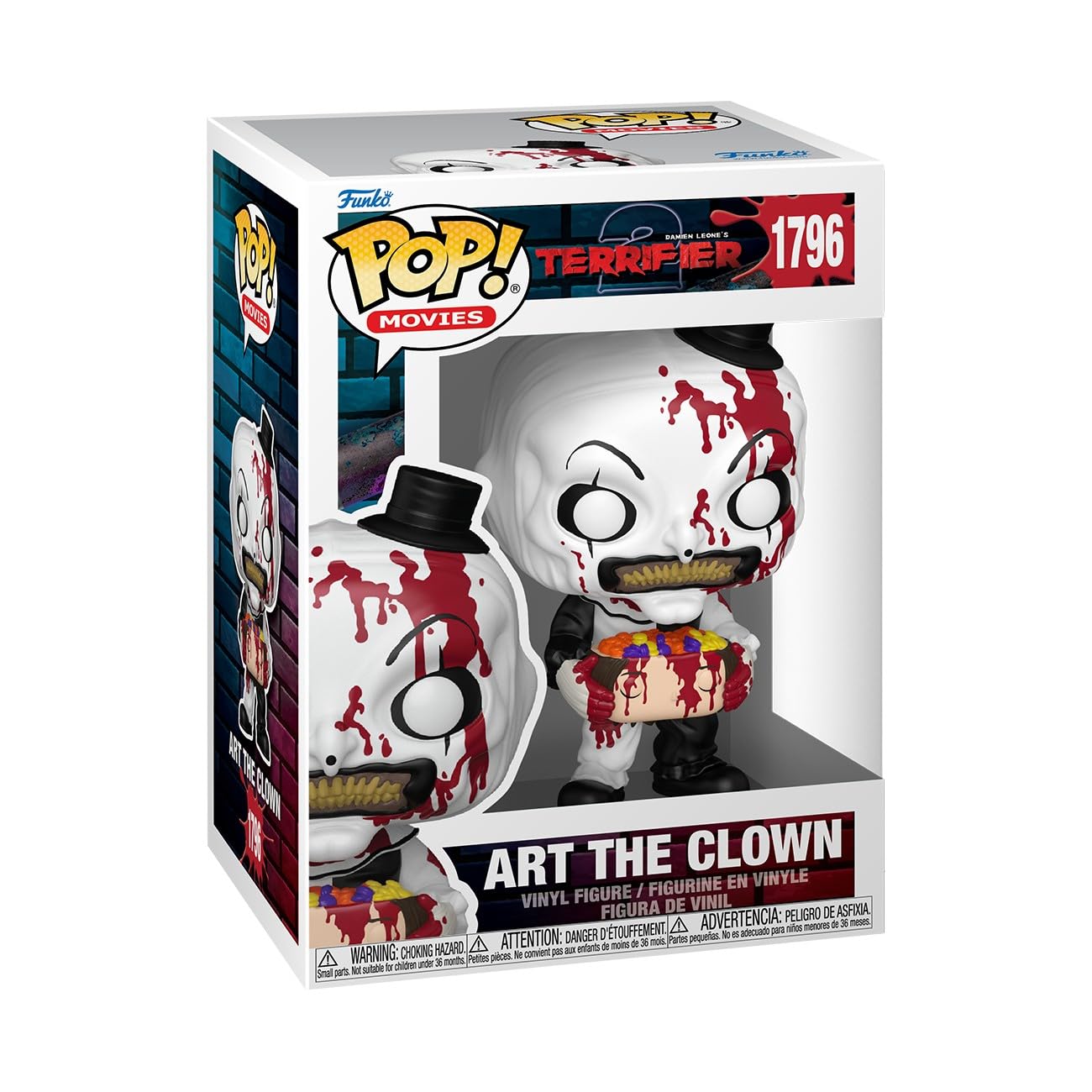 商品説明 商品の特徴・Terrifier 2のArt the Clownをモチーフにしたビニールフィギュア・キャンディで満たされた頭部を手に持ったデザイン・高さ約10.7cm・耐久性のあるビニール素材を使用・ディスプレイケースやデスクに適し...