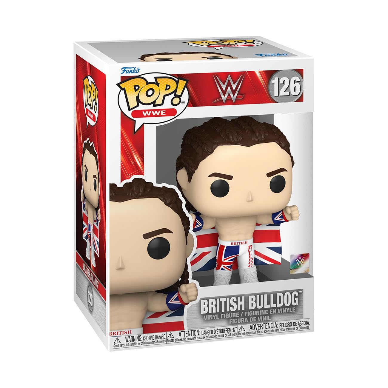 商品説明 商品の特徴・WWE レスリングレジェンド ブリティッシュ・ブルドッグのビニールフィギュア・1990年代中期のユニオンジャックギアを着用したデザイン・高さ約10.16cm・高品質で耐久性のあるビニール素材を使用・ディスプレイケースや...