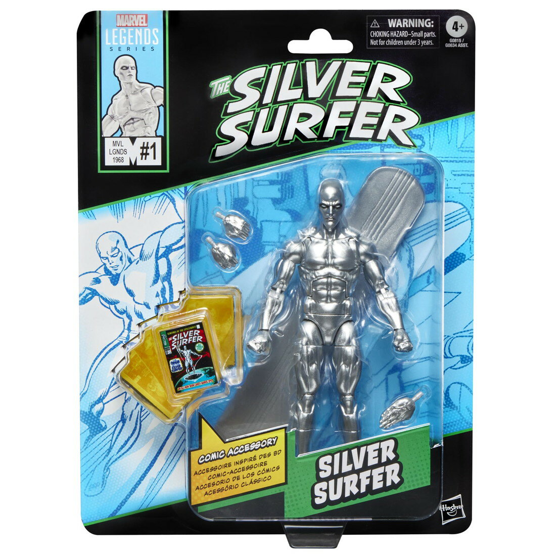 商品説明 商品の特徴・Marvel Legends シルバーサーファー アクションフィギュア・Marvel's Silver Surfer #1 (1968) および Fantastic Four コミックに登場するキャラクターの外観を再現...