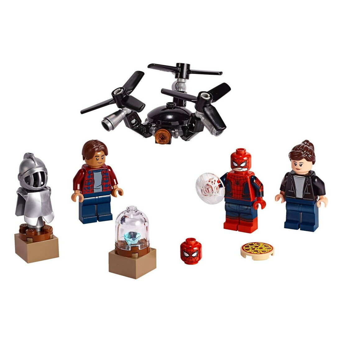 商品説明 商品の特徴・LEGOマーベル スパイダーマンと博物館侵入セット・ミニフィギュア3体付属（スパイダーマン、ネッド・リーズ、マリア・ヒル）・スパイダーマン用追加ヘッドエレメント付属・クモの巣シールド付属・組み立て式ドローン付属・総ピー...