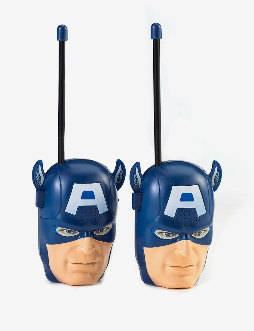 商品説明 商品の特徴・マーベル アベンジャーズ キャプテンアメリカ デザインのトランシーバー・プッシュトゥトークボタン搭載・オン/オフスイッチ付き・柔軟な安全アンテナ・ベルトクリップ付属・各ユニットに9V電池1個が必要（電池は別売り）ご注意...