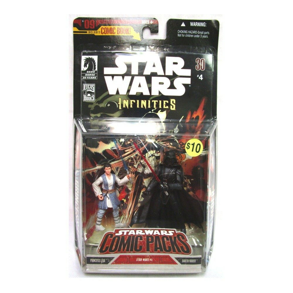商品説明 主な機能・スター・ウォーズ エクスパンデッド・ユニバース コミックパック 2007年版・ダース・ベイダーとプリンセス・レイア のアクションフィギュア2体セット・コミックブック付属スペック・高さ約9.5cm（3.75インチ）のフィギ...