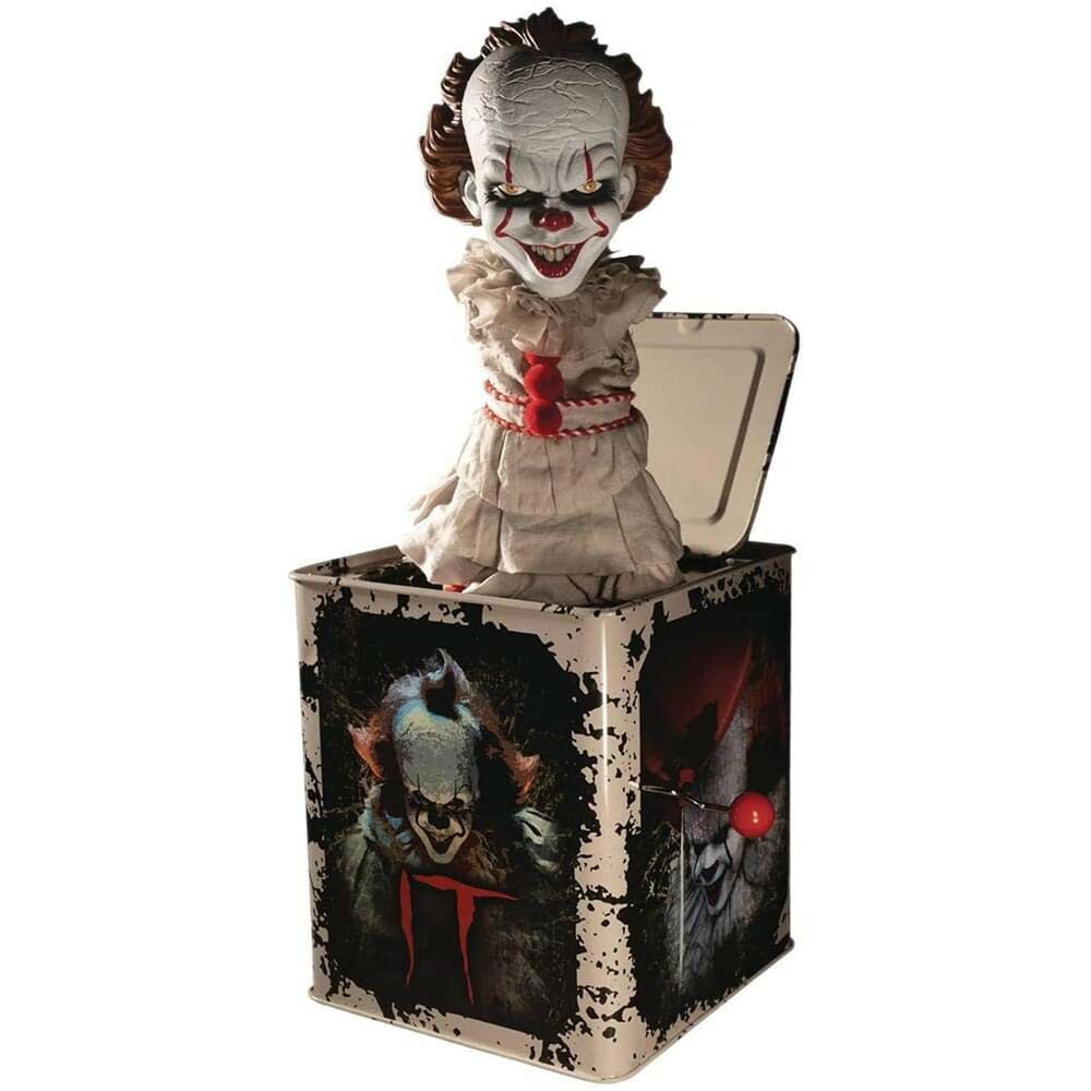 PRODUCT DETAILS Mezco Burst-A-Box IT イット それが見えたら、終わり。 ペニーワイズ びっくり箱 フィギュア【商品仕様】・ アイテム種別：びっくり箱（ジャック・イン・ザ・ボックス）・ シリーズ：Burst...