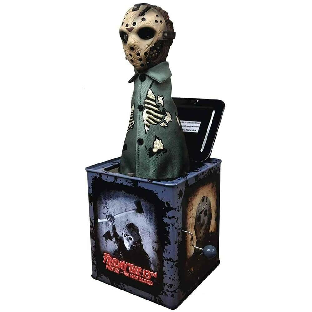 PRODUCT DETAILS Mezco Burst-a-Box 13日の金曜日 PART7 ジェイソン・ボーヒーズ オルゴール付きビックリ箱 フィギュア 全高約35cm【商品仕様】・ アイテム種別：オルゴール付きビックリ箱 フィギュア・...