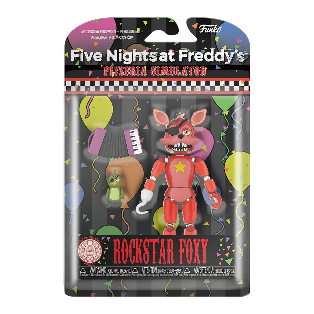 商品説明 商品の特徴・Five Nights at Freddyのピザシミュレーターに登場するロックスターフォクシーのアクションフィギュア・フィギュアの高さは約10.2cm・ウィンドウディスプレイボックス入りご注意事項・商品の色・デザインが...