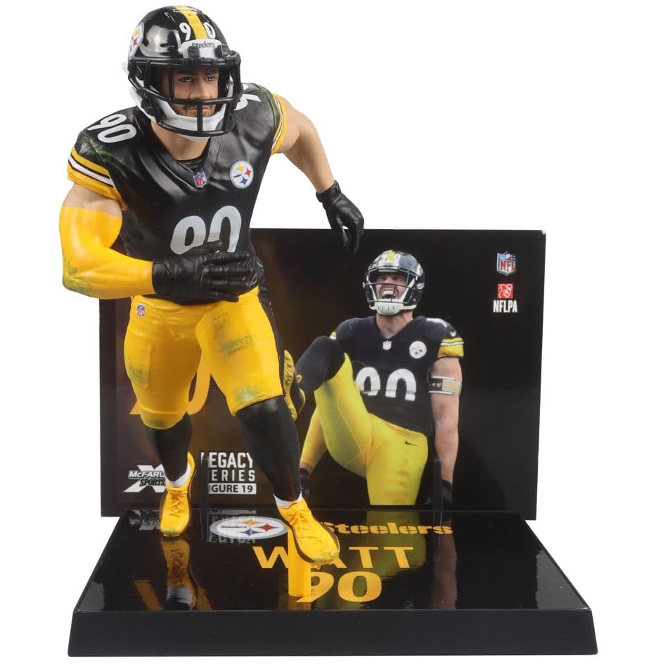 商品説明 商品の特徴・NFL公式ライセンス商品のT.J. Watt（ピッツバーグ・スティーラーズ）7インチフィギュア・2021年シーズンにNFLシングルシーズンサック記録を22.5サックでタイ記録・NFLディフェンシブ・プレイヤー・オブ・ザ...