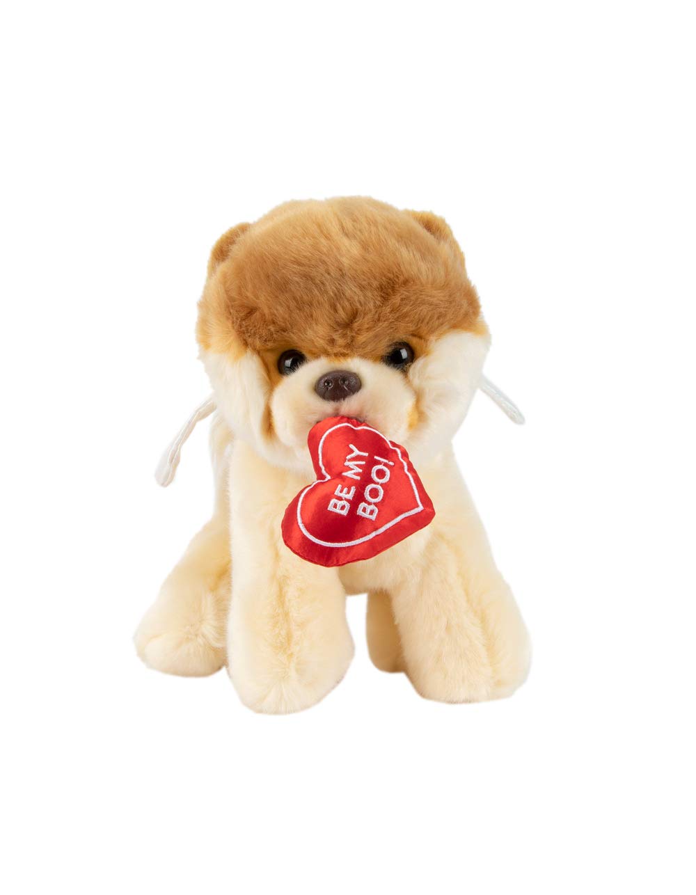 商品説明 商品の特徴/スペック・世界で最も可愛い犬として知られるポメラニアン「Boo」のぬいぐるみ・バレンタインデー仕様でキューピッドの羽根を着用し、赤いハートを口にくわえたデザイン・高さ約23cm・柔らかく抱きしめやすい素材を使用・表面洗...