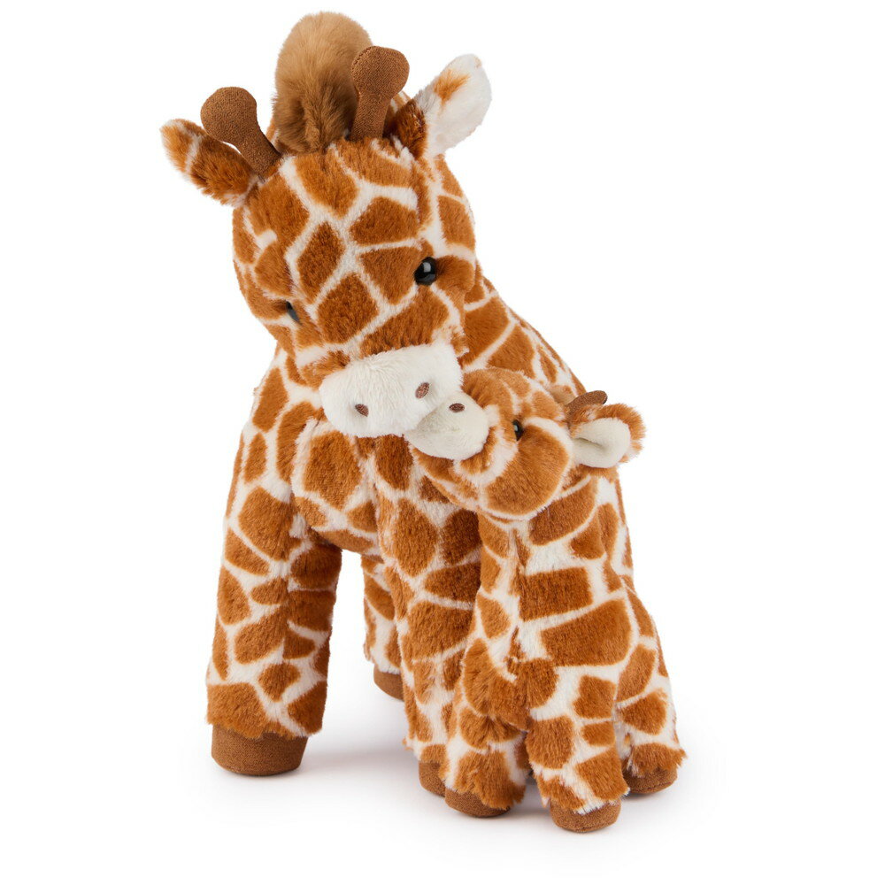 商品説明 商品の特徴/スペック・キリンの親子のぬいぐるみセット・キャラメル色と白色のプラッシュ素材を使用・クラシックなキリンの斑点模様・ココア色の角と蹄は柔らかいフェイクスエード素材・クリーム色の鼻部分に茶色の刺繍ディテール・親キリンが子キ...