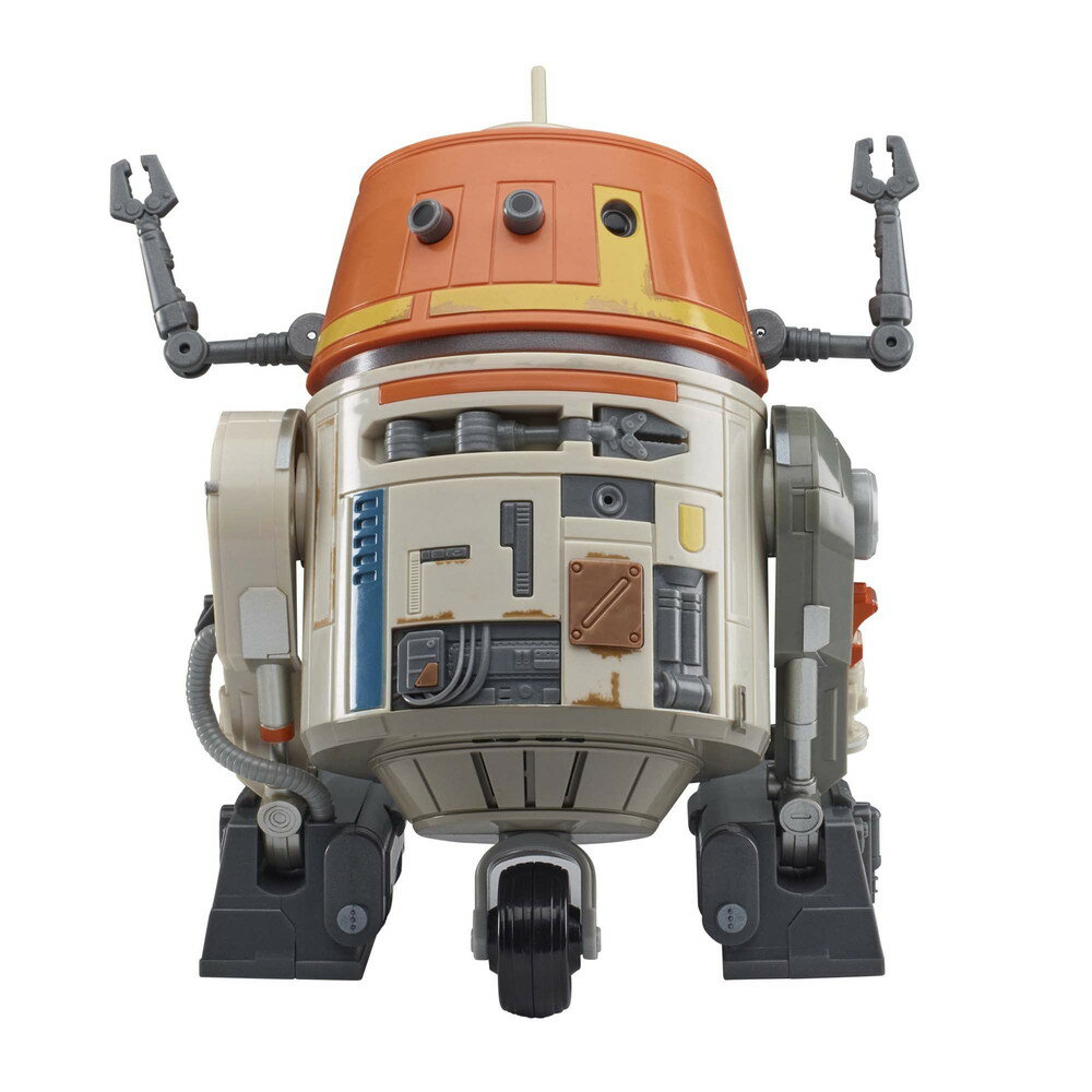 商品説明 商品の特徴・Disney+の実写シリーズ「アソーカ」に登場するドロイド、チョッパー(C1-10P)のアニマトロニクス版・高さ約19cmのサイズ・40種類以上のサウンドとモーション組み合わせを搭載・本体のボタンを押す、前腕を動かす、...
