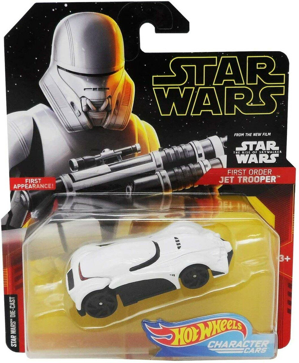 商品説明 商品の特徴・Hot WheelsとStar Warsのコラボレーションによるキャラクターカー・First Order Jet Trooperをモチーフにしたデザイン・1:64スケールのダイキャスト製ミニカー・キャラクターの特徴を反...