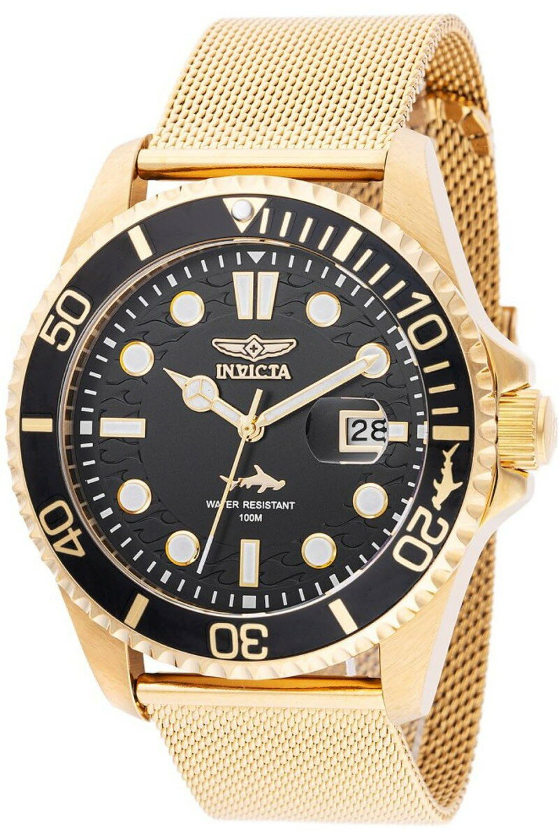 商品説明 【商品特徴】Invicta Pro Diverメンズウォッチは、ゴールドステンレススチールケースとバンドを採用した高級感あふれる腕時計です。耐水性に優れ、様々なウォータースポーツに対応する実用的なデザインが特徴です。主な機能/スペ...