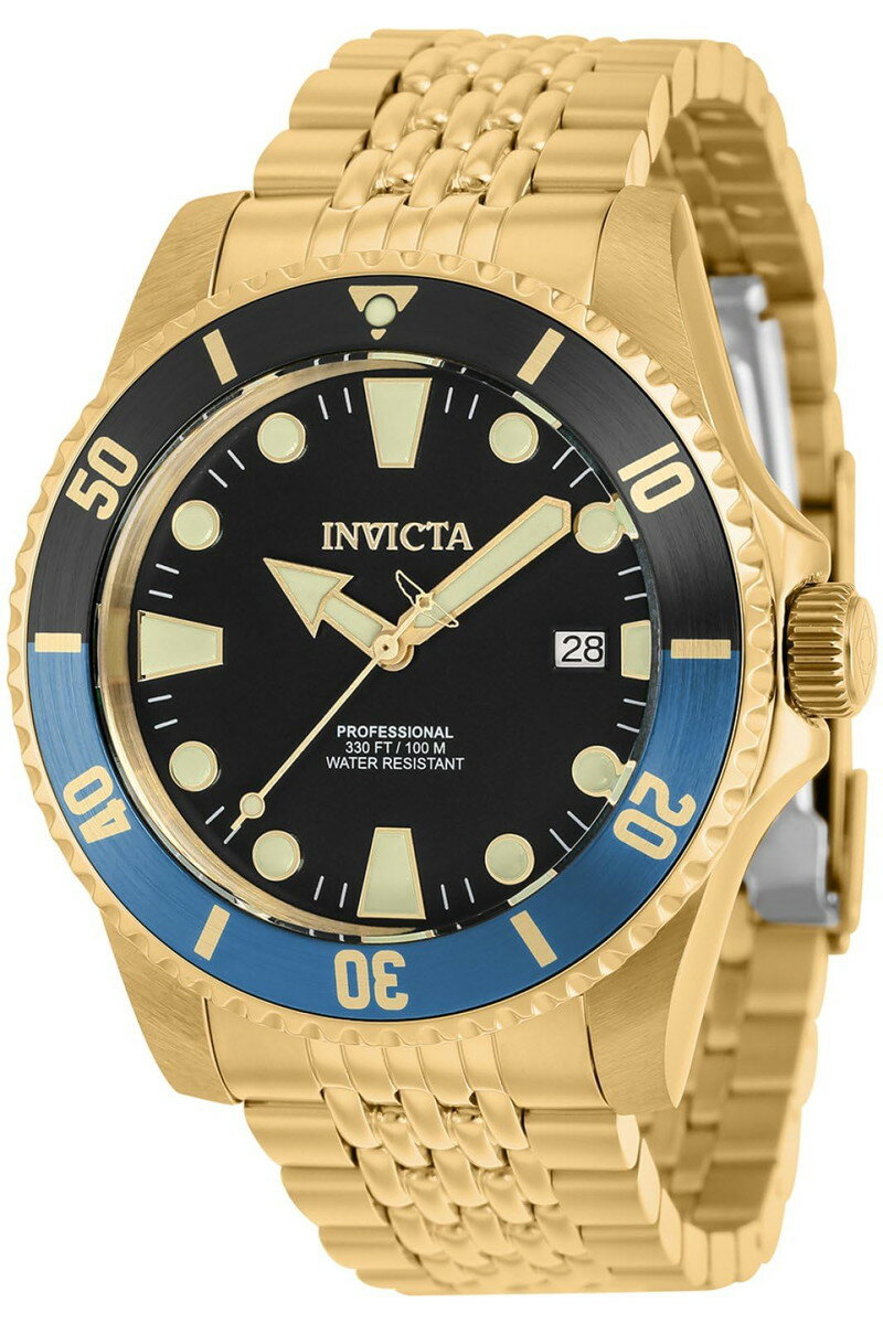 商品説明 【商品特徴】INVICTAのPro Diverシリーズの44mmステンレススチール製メンズ腕時計です。ゴールドトーンの針とインデックスが黒い文字盤に映え、耐久性に優れたステンレススチール構造を採用しています。主な機能/スペック・モ...