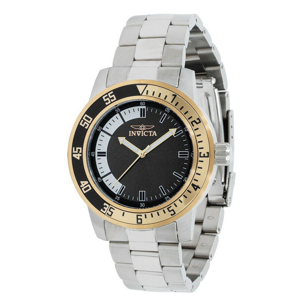 商品説明 インビクタ スペシャリティ メンズ 腕時計 クォーツ アナログ ステンレスベルト 100m防水 ブラック文字盤 シルバー【商品仕様】・ ムーブメント：クォーツ（日本製パーツ）・ ケースサイズ：45mm・ ケース素材：ステンレススチ...