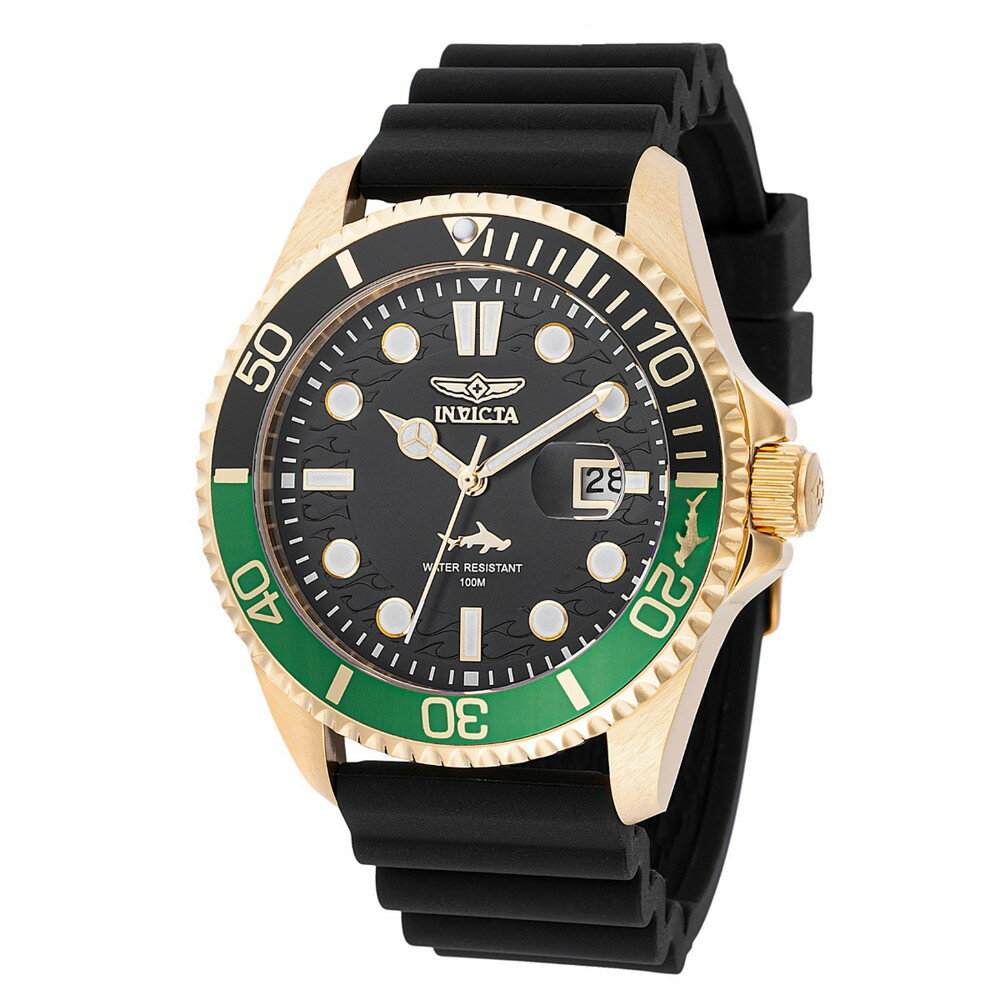 商品説明 インビクタ プロダイバー メンズ 腕時計 ゴールド ブラック 100m防水 シリコンベルト ダイバーズウォッチ カレンダー【商品仕様】・ ムーブメント：クォーツ・ ケース素材：ステンレススチール・ ケース径：43mm・ ケースカラ...