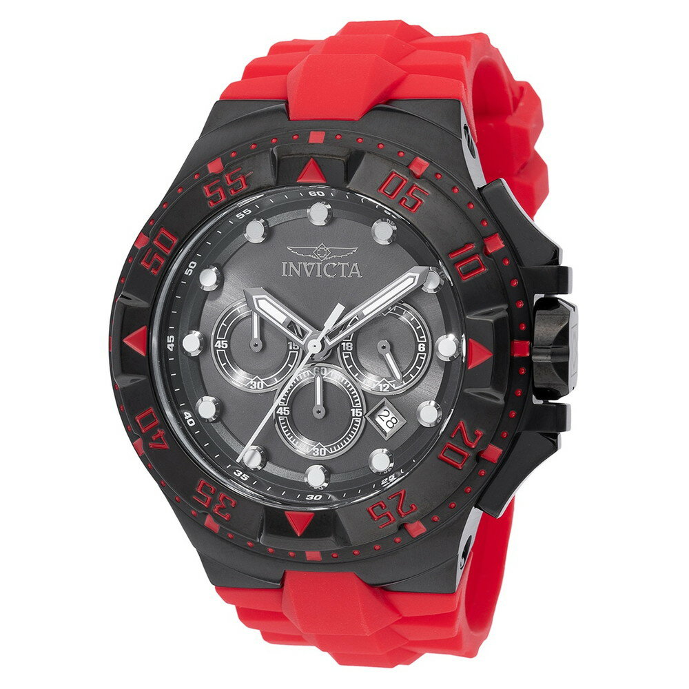 商品説明 インビクタ エクスカージョン メンズ 腕時計 クオーツ クロノグラフ 50mmケース プロトタイプ刻印 レッド シリコンバンド 100m防水【商品仕様】・ ムーブメント：クオーツ・ ケース素材：ステンレススチール・ ケース径：50...